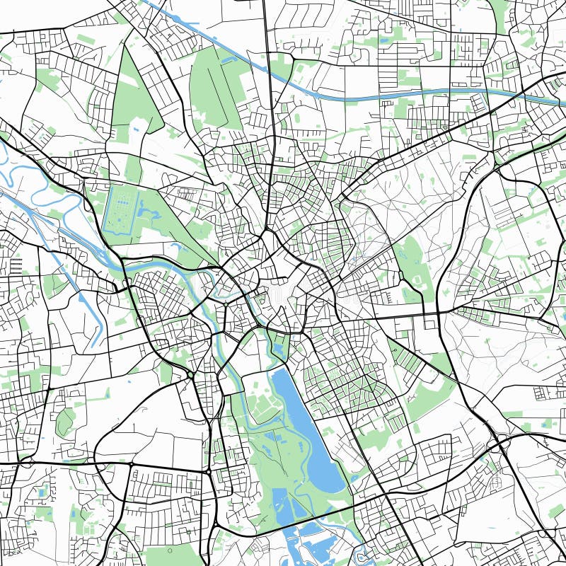 Map of Hanover. stock illustration. Illustration of geology - 305958558