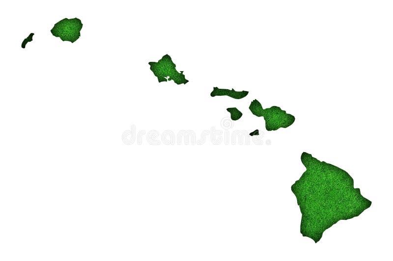 Map of Hawaii with shadow stock vector. Illustration of shade - 84427877