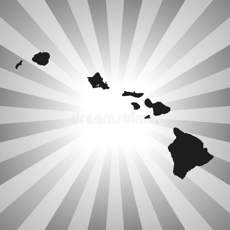 Map of the Hawaii stock vector. Illustration of north - 204820321