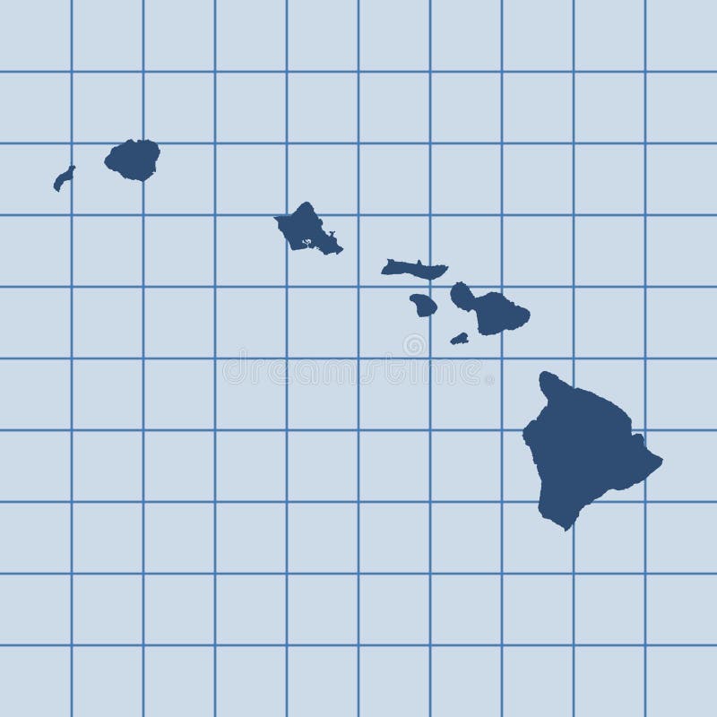 Map of the Hawaii stock vector. Illustration of travel - 204820736