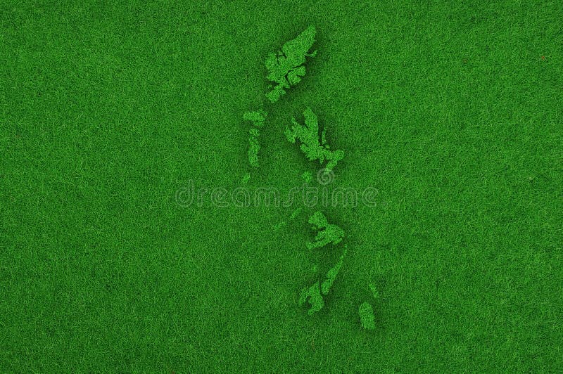 Map of Hebrides on Green Felt Stock Illustration - Illustration of wool ...