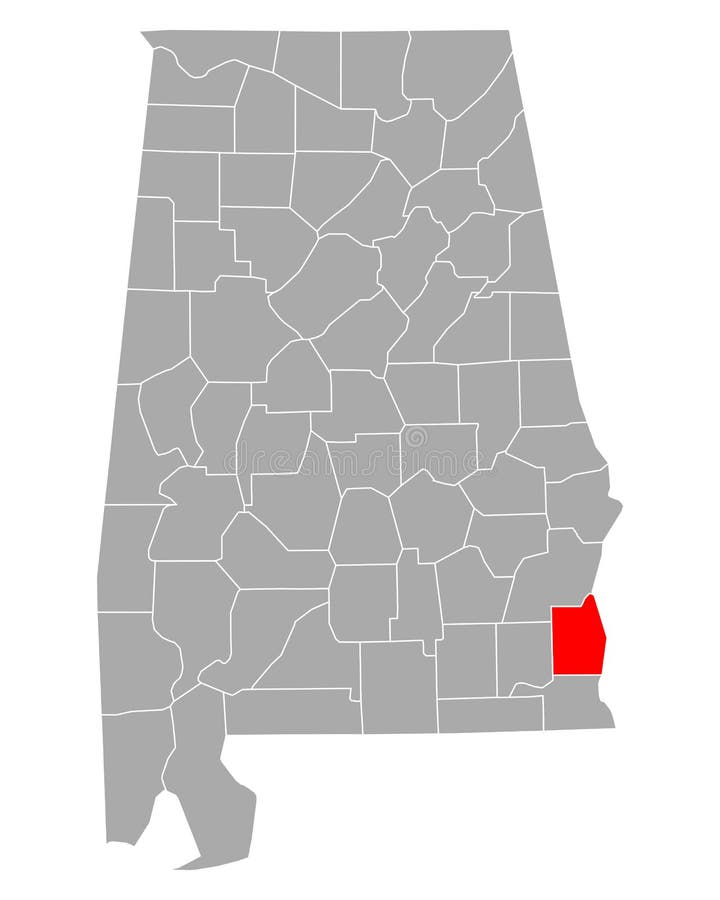 Alabama: Henry county map stock vector. Illustration of federal - 92187971