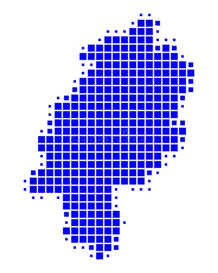 Map of Hesse stock vector. Illustration of blue, hesse - 99047616