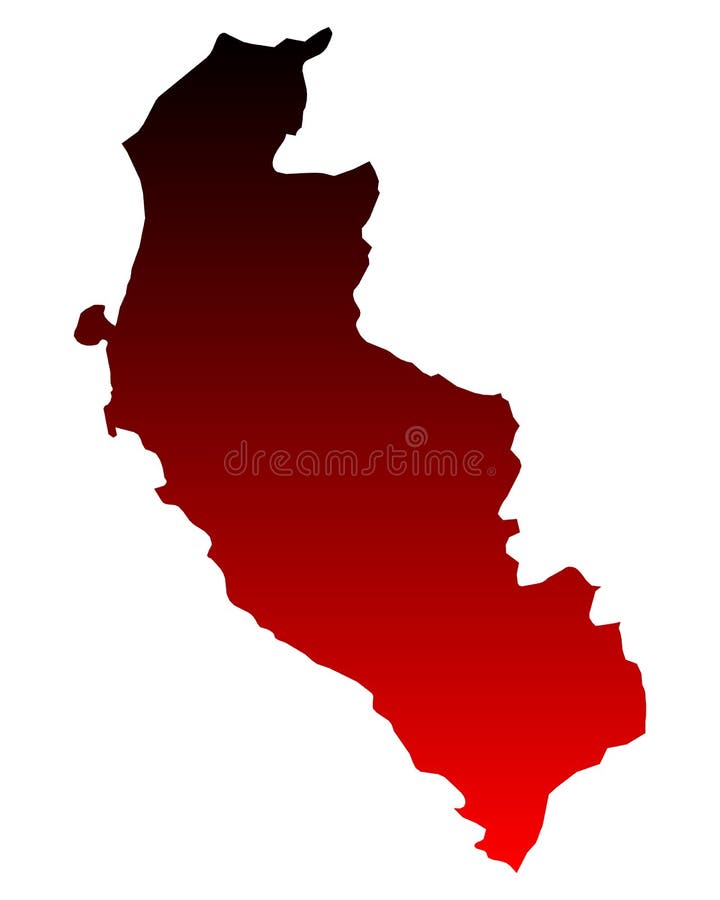 Map of Ica stock vector. Illustration of background - 187213504