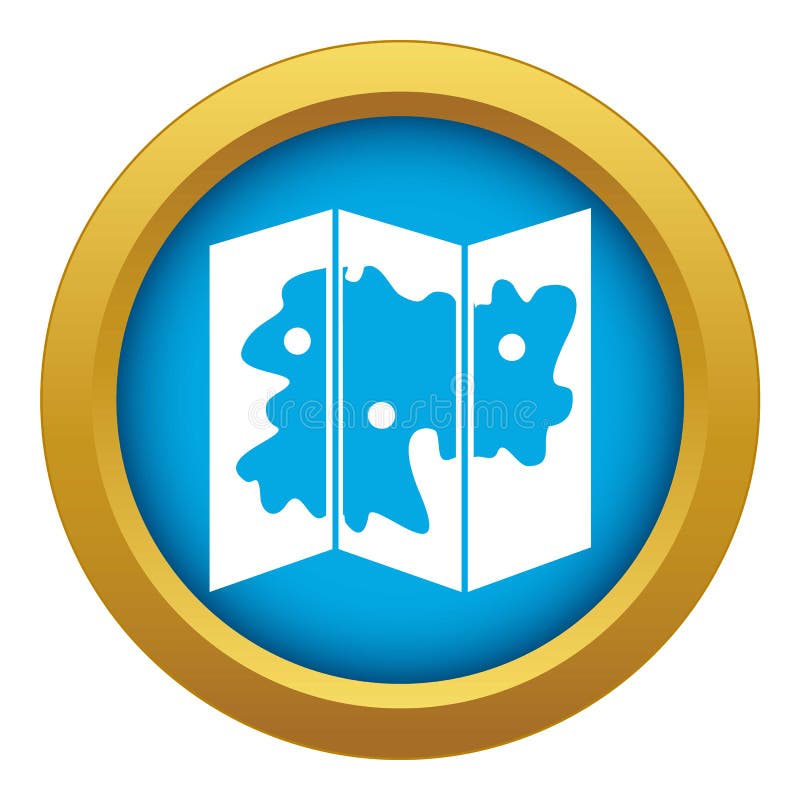 Map Icon Blue Vector Isolated Stock Vector - Illustration of geography ...