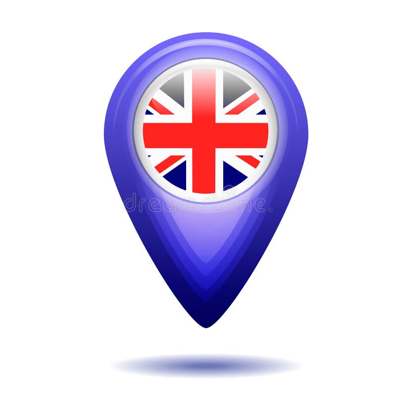 England Map with Location Pointer Marks. Stock Vector - Illustration of ...