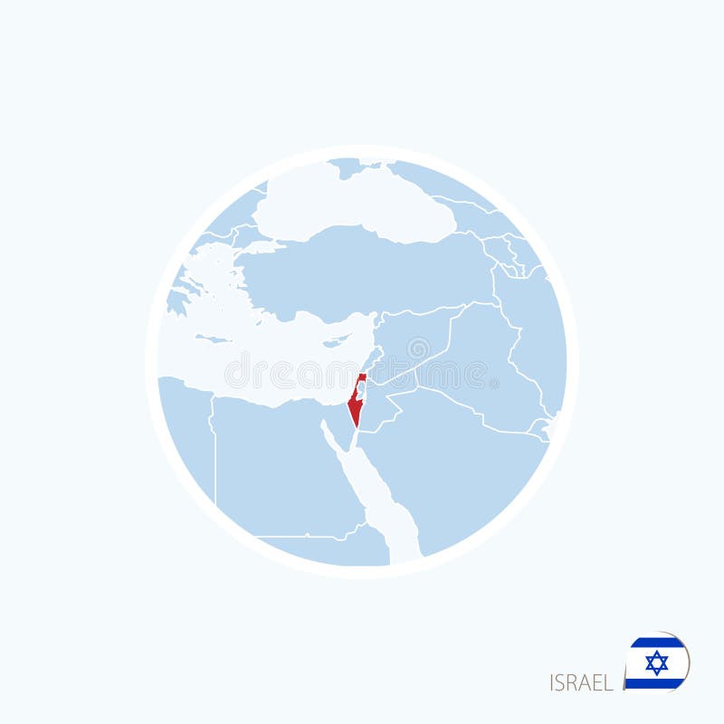Israel Map in Blue. Dotted Map. Dots State of Israel Map with ...