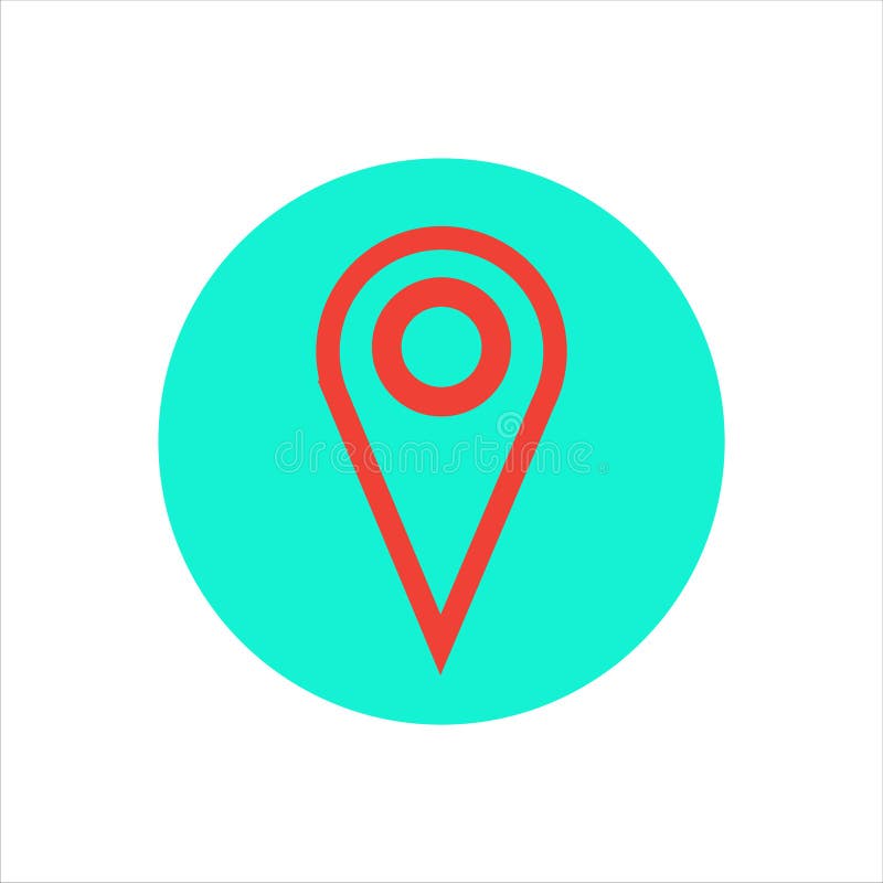 Map Icon Location Symbol stock vector. Illustration of road - 272309458