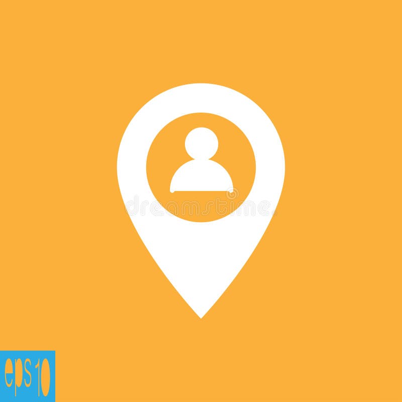 Map Icon , Profile User Icon - Vector Illustration Stock Illustration ...