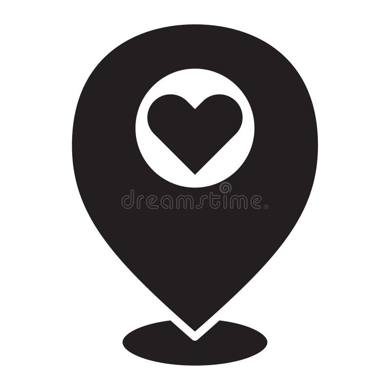 Map Love stock vector. Illustration of love, journey - 100160113