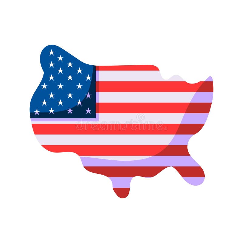 Map icon of United States stock vector. Illustration of travel - 218024374