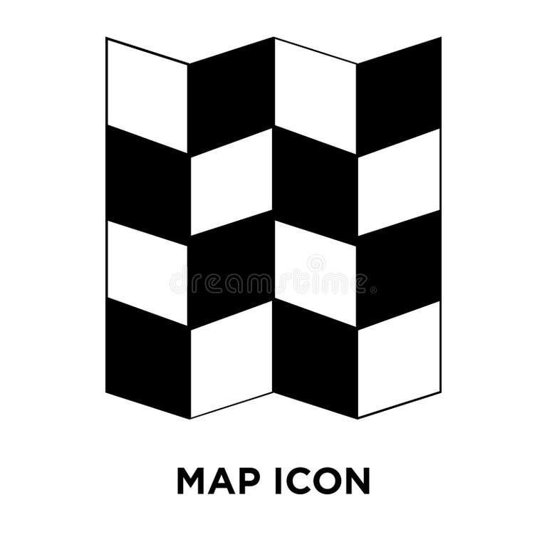 Map Icon Vector Isolated on White Background, Logo Concept of Ma Stock ...