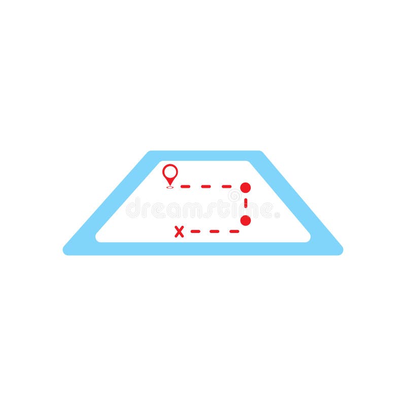 Map Icon Vector Sign and Symbol Isolated on White Background, Map Logo ...