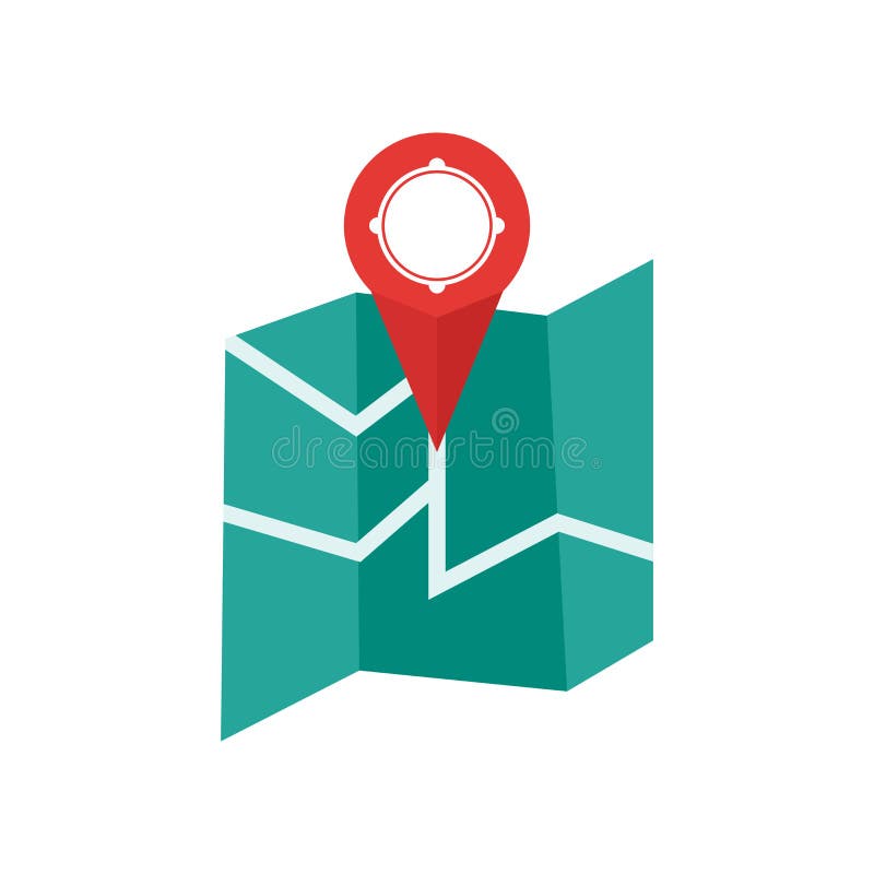 Map Icon Vector Sign and Symbol Isolated on White Background, Map Logo ...