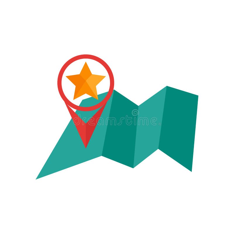 Map Icon Vector Sign and Symbol Isolated on White Background, Map Logo ...