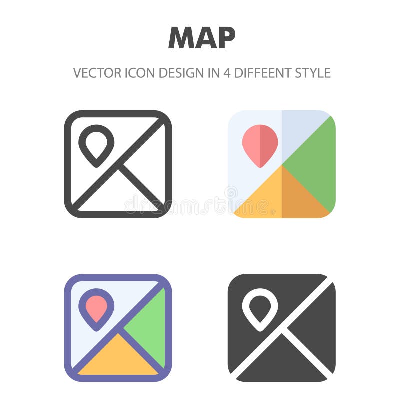 Map Icon. for Your Web Site Design, Logo, App, UI. Vector Graphics ...