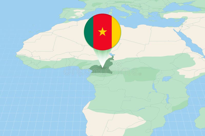 cameroon map with her neighbouring countries