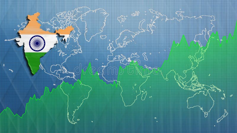 Map of India, Financial Success Stock Illustration - Illustration of ...