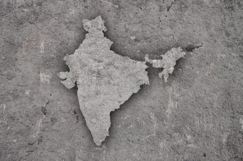 Map of India on Weathered Concrete Stock Illustration - Illustration of ... Map of India on Weathered Concrete Stock Illustration - Illustration of ...