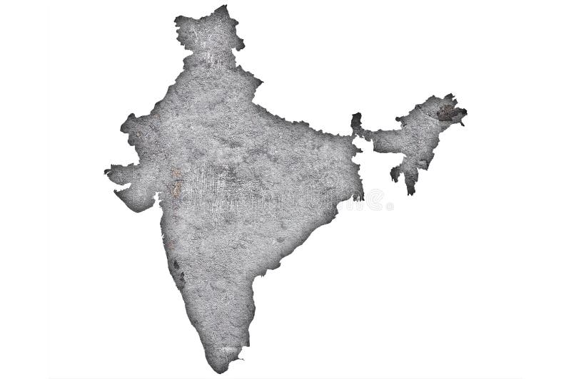 Map of India with shadow stock vector. Illustration of country - 95497483