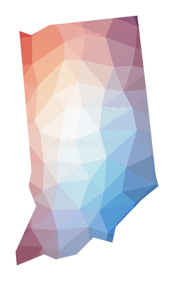 Map of Indiana. stock vector. Illustration of infographic - 224012818