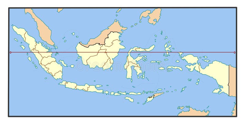 Map of indonesia stock vector. Illustration of blue, indonesia - 81254719