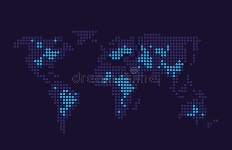 Map Infographic Chart Design Element for Dark Theme Stock Vector ...