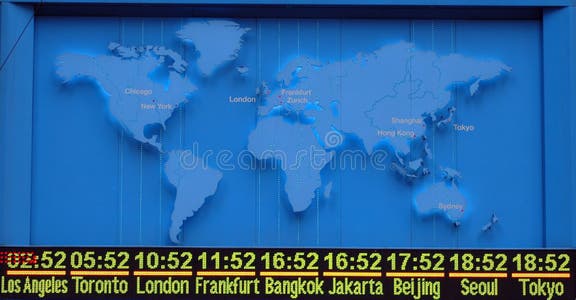 Tokyo Time Zone Map Stock Photos - Free & Royalty-Free Stock Photos ...