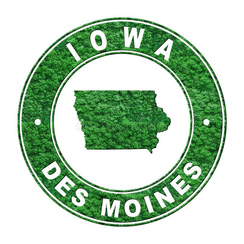 Map of Iowa, CO2 Emission Concept Stock Photo - Image of ecosystem ...