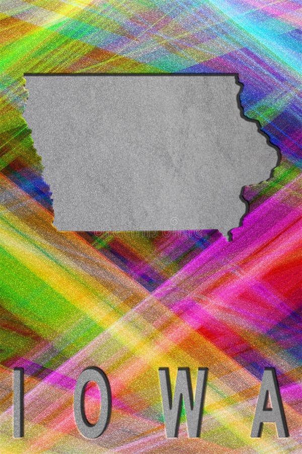 Colorful Iowa Political Map with Clearly Labeled, Separated Layers ...