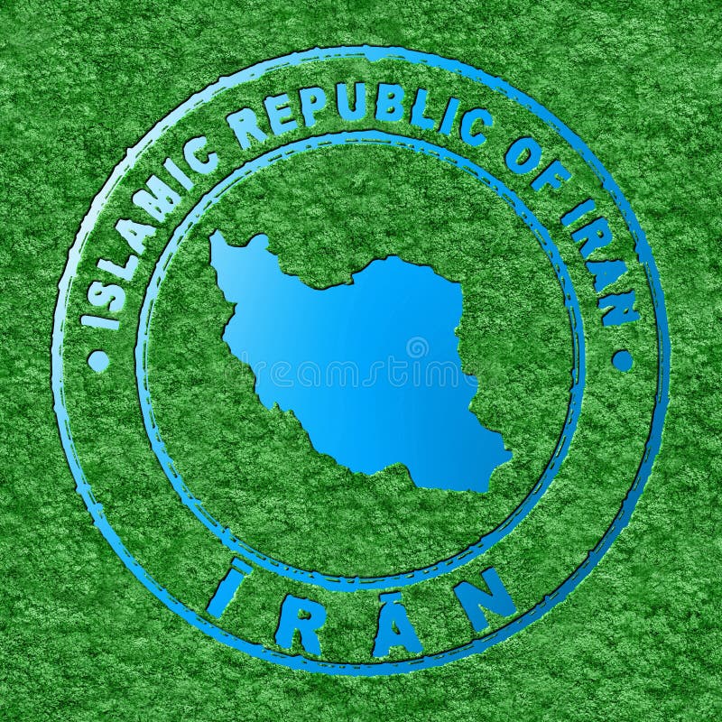 Map of Iran, Forest with Water Map Stock Illustration - Illustration of ...