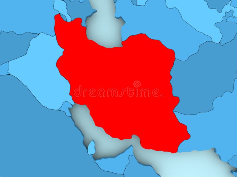 Map of Iran stock illustration. Illustration of symbol - 98907978