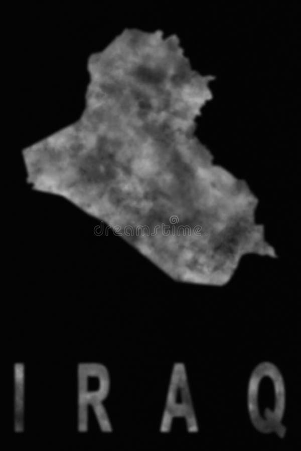 Map of Iraq Made of Smoke, Air Pollution Stock Image - Image of ...