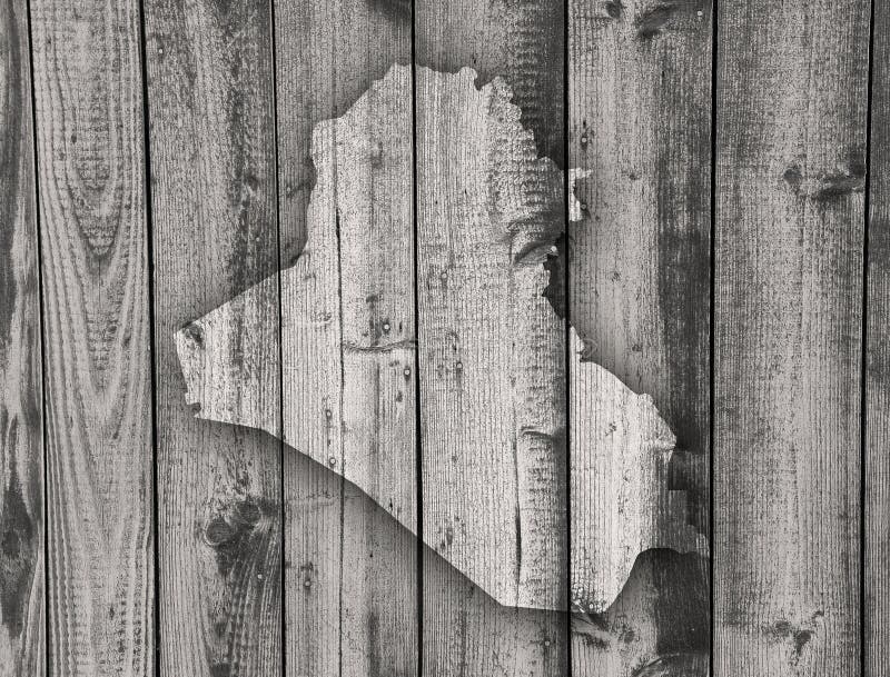 Map of Iraq on Weathered Wood Stock Photo - Image of weathered, wood ...