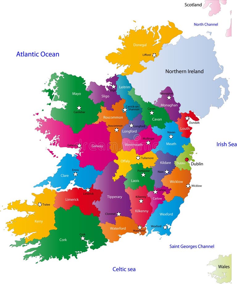 Irish Border Map Stock Illustrations – 1,398 Irish Border Map Stock ...