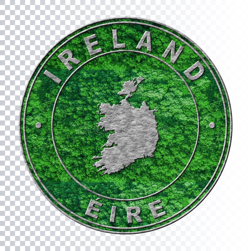 Map of Ireland, Environment Concept, Co2 Emission Concept Stock ...