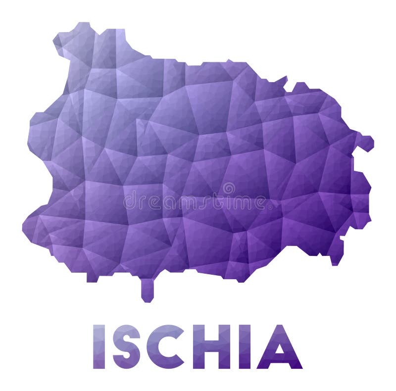 Ischia Island Map - Cdr Format Stock Vector - Illustration of italy ...