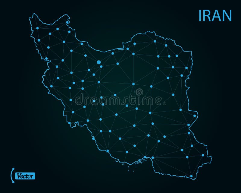 Map of Islamic Republic of Iran. Vector Illustration. World Map Stock ...