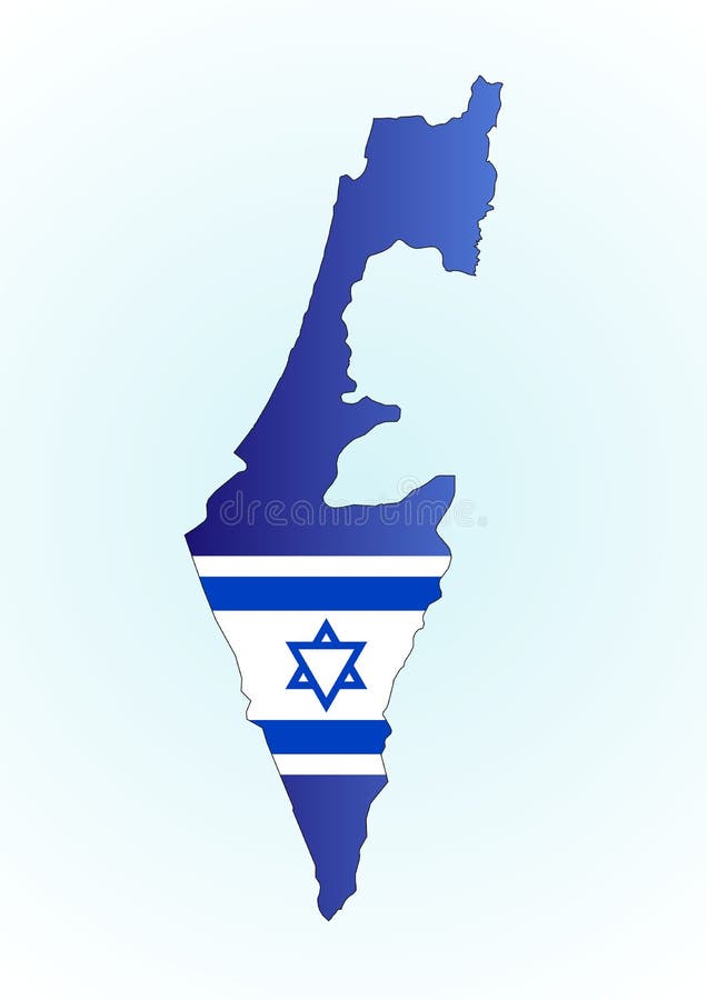 Map Israel and flag stock vector. Illustration of eastern - 5622315