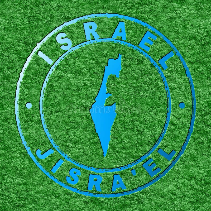 Map of Israel, Forest with Water Map Stock Image - Image of environment ...