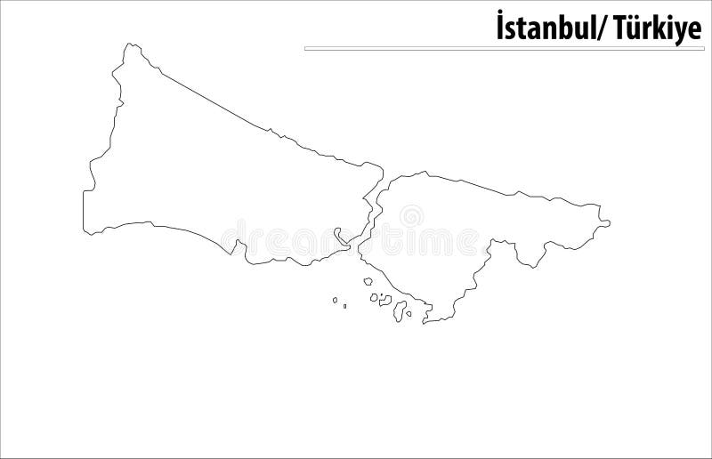 Map of Istanbul - Turkey Vector Illustration Stock Vector ...