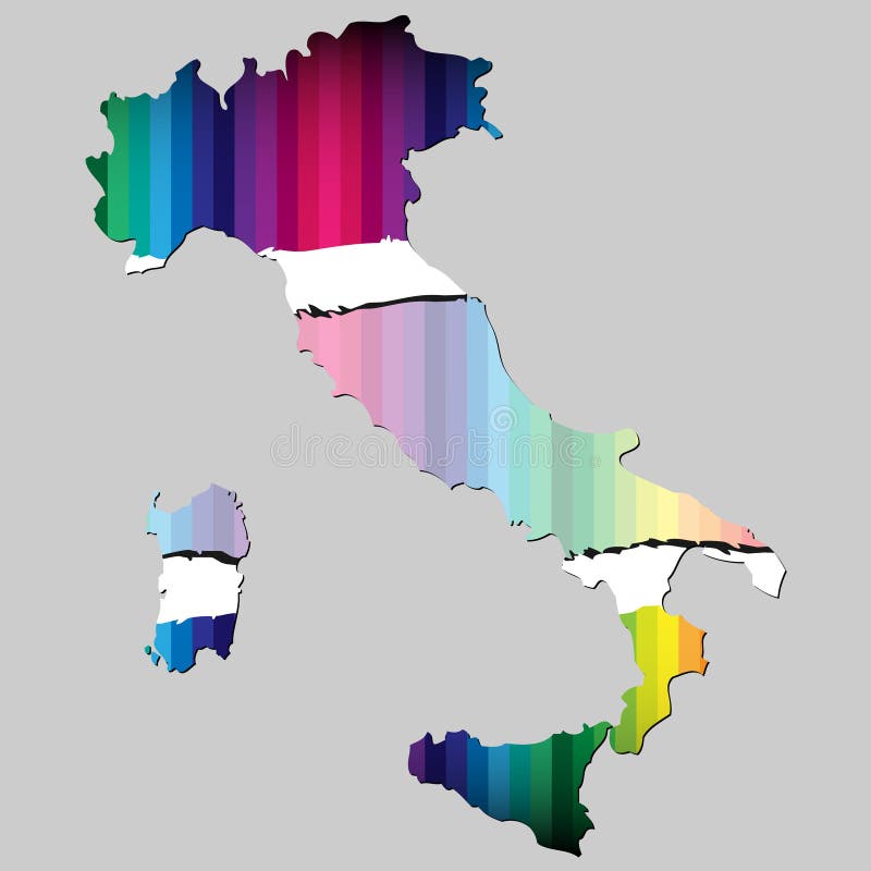 Map of Italian Footbal Clubs Stock Vector - Illustration of palermo ...