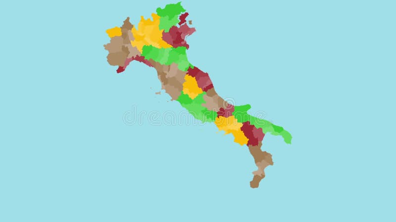Map of Italy stock footage. Video of europe, bologna - 52497966