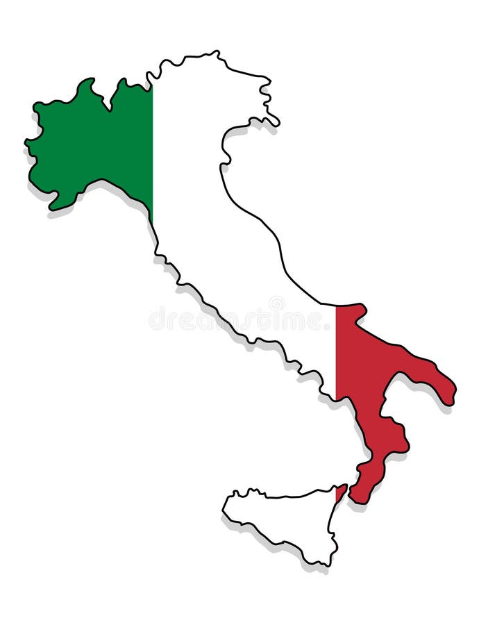 Italy.Map of Italy Vector Illustration Stock Vector - Illustration of ...