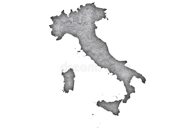 Map of Italy with shadow stock vector. Illustration of country - 90286135