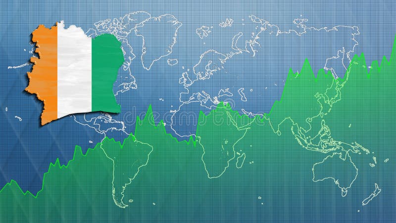 Map of Ivory Coast, Financial Success Stock Illustration - Illustration ...