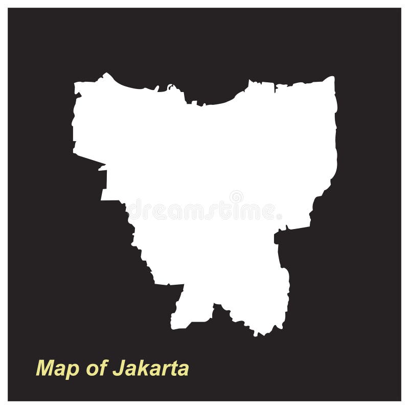 Map of Jakarta stock vector. Illustration of borneo - 330709340