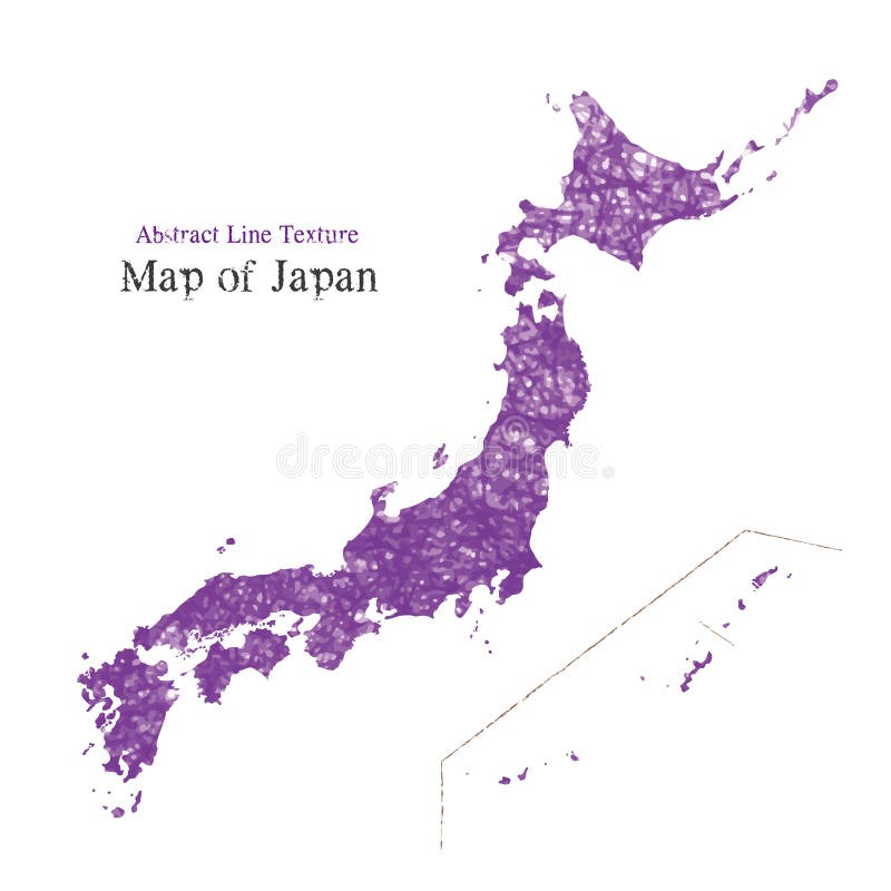 Map of Japan, Abstract Line Texture, Action Line Texture Stock ...