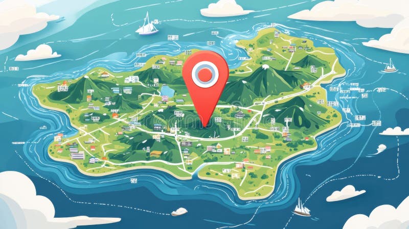 Map of Japan with a Pin Marking a Specific Location Stock Photo - Image ...