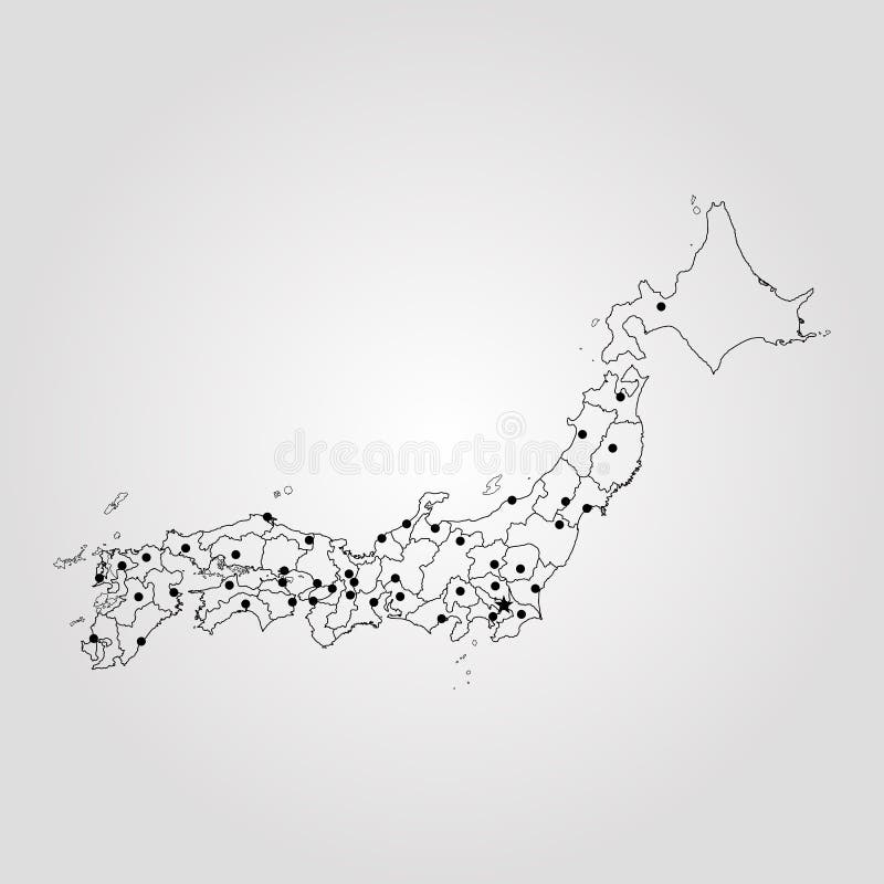 Map of Japan. Vector Illustration. World Map Stock Illustration ...